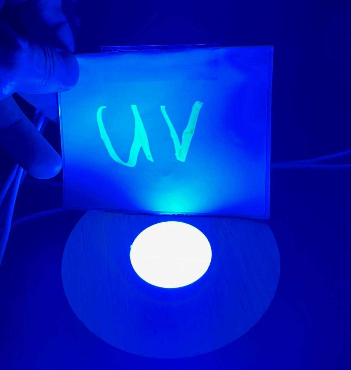LED UV Base Light for 3D Art Glass, Room Decor and Gemstones and Cryst ...