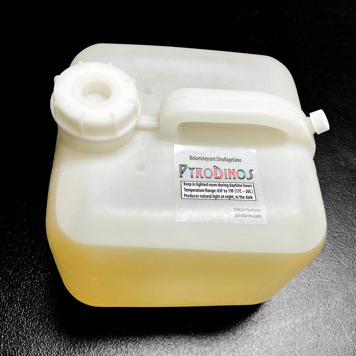 PyroDinos bioluminescent plankton - 2.5 gallons (10L) | PyroFarms